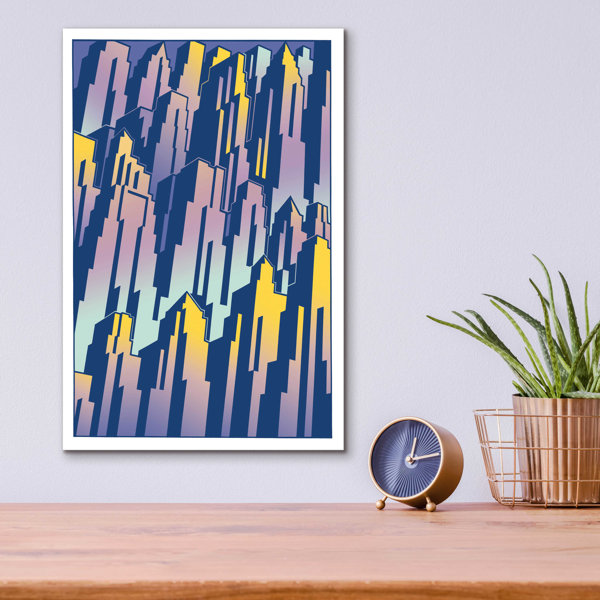 Ivy Bronx New Cityscape Grad by - Unframed Graphic Art | Wayfair