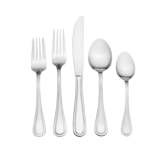 Pfaltzgraff Basics Rockport 20-Piece Stainless Steel Flatware Set ...