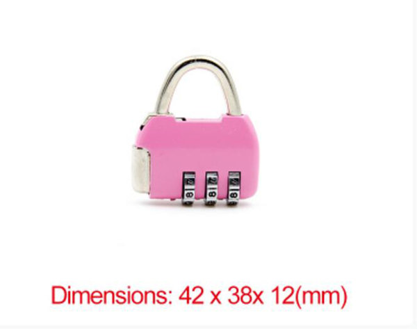FixtureDisplays 3 Digit Security Code Padlock | Wayfair
