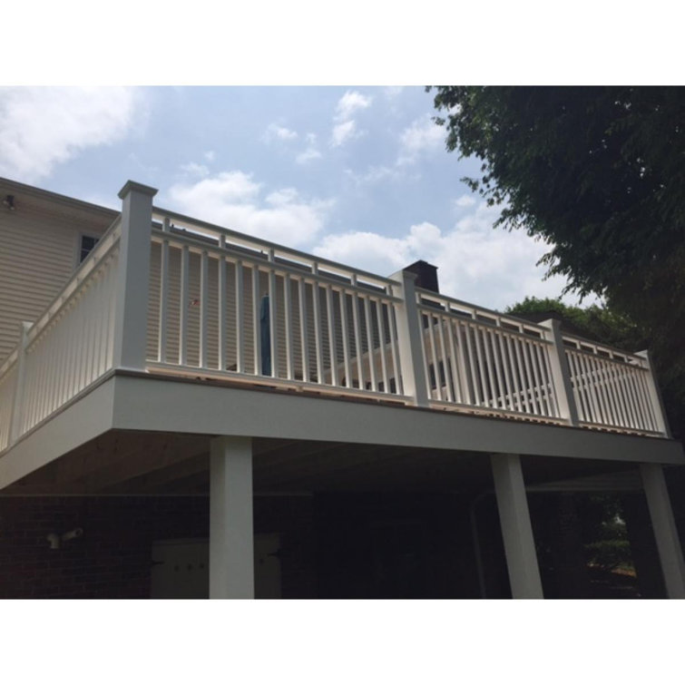 INTEX Providence Three Line Level Rail Kit PVC Porch and Stair Railing ...