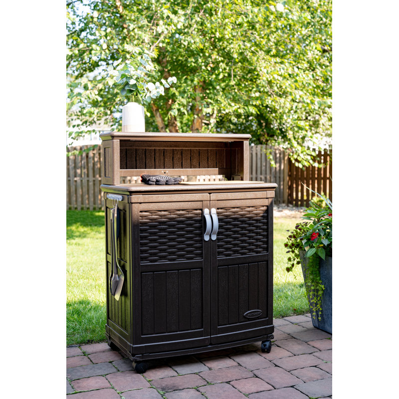 Suncast Patio Storage and Prep Station & Reviews | Wayfair