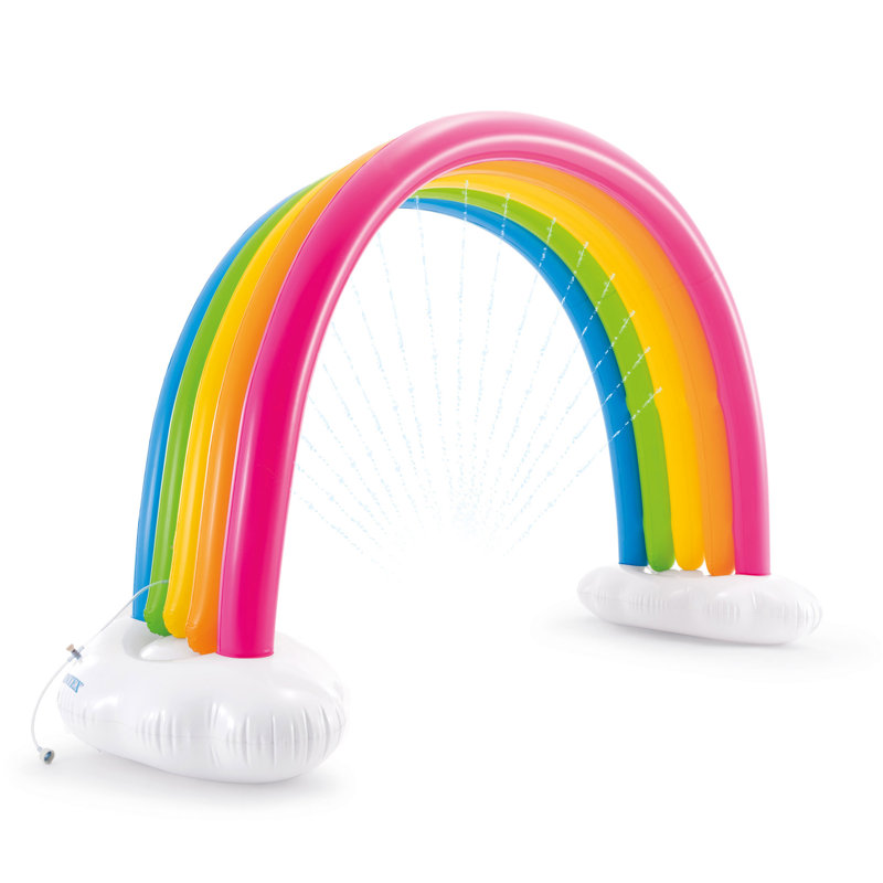 Intex 56597EP Inflatable Rainbow Cloud Outdoor Kids Play Sprinkler ...
