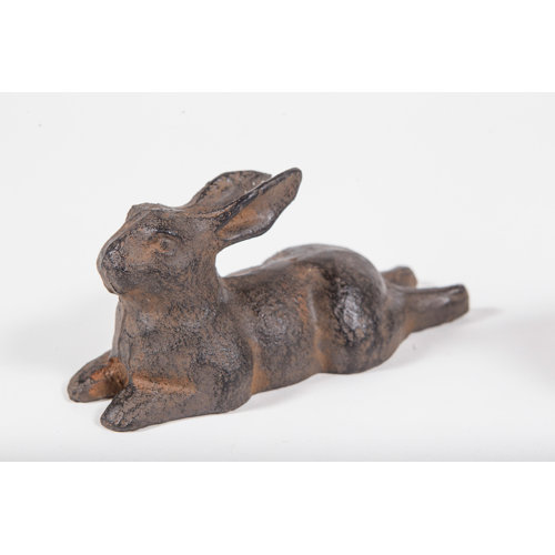 Charlton Home® Tignall Cast Iron Bunny Rabbit & Reviews | Wayfair