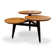 Corrigan Studio® 35" Black And Natural Brown Solid Wood Round ...