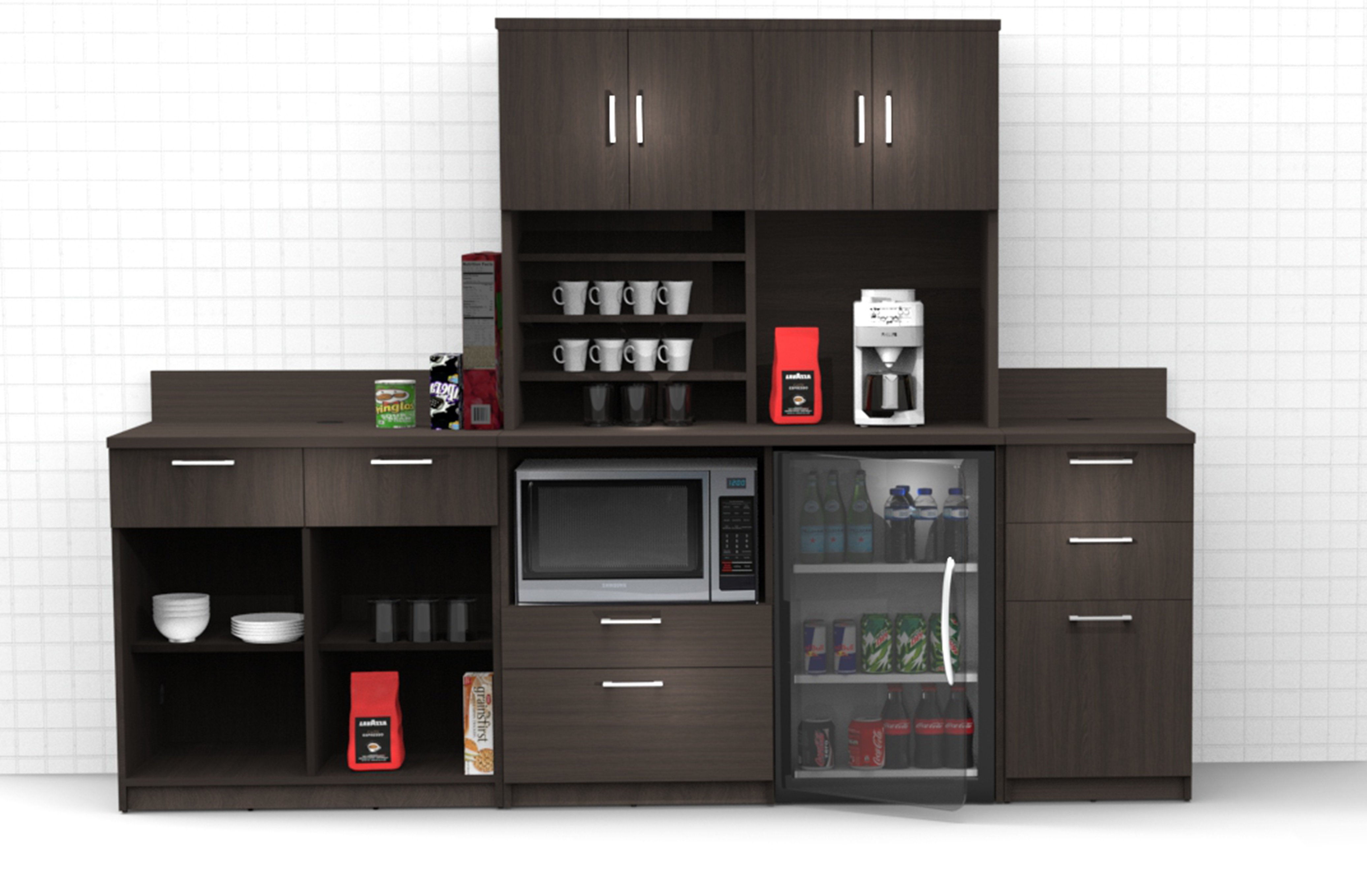 Breaktime Buffet Sideboard Kitchen Break Room Lunch Coffee Kitchenette ...
