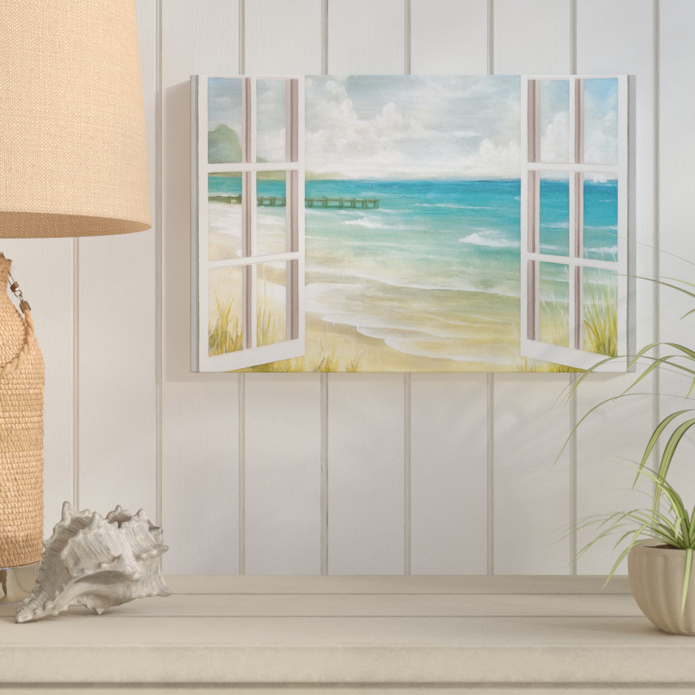 Sand & Stable Open Windows To Beach Paradise - Print on Canvas ...