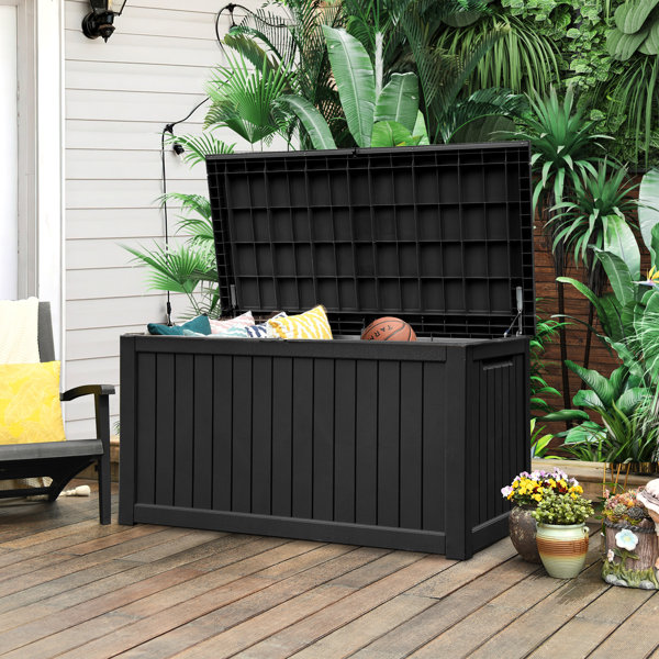 YITAHOME YITA 230 Gallons Water Resistant Resin Lockable Deck Box ...