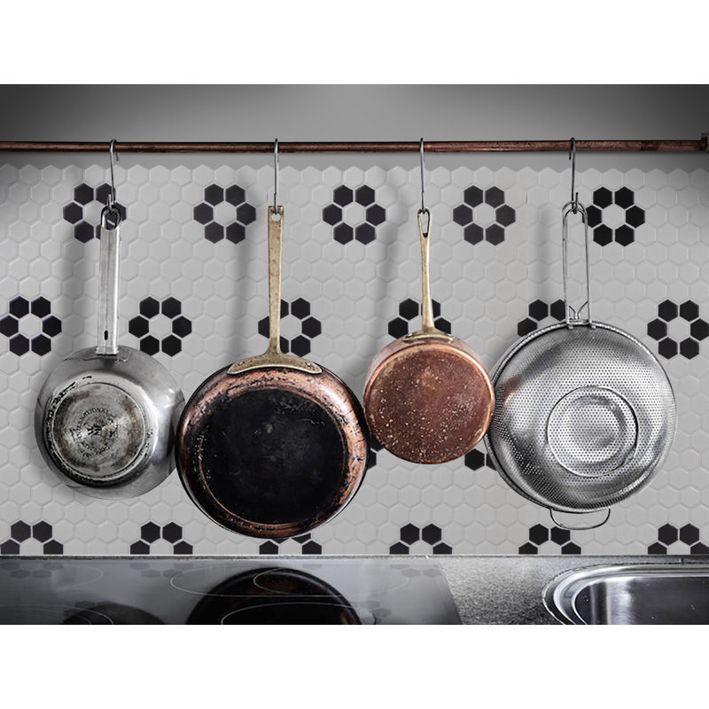 WS Tiles Value Series 1“ x 1" Porcelain Honeycomb Mosaic Wall & Floor ...