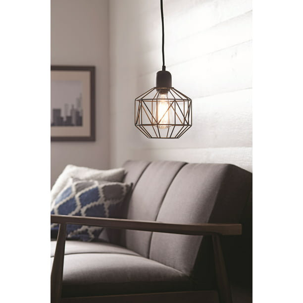 Better Homes & Gardens 1 - Light Bronze Caged Pendant | Wayfair