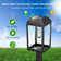 LETMY Black Low Voltage Solar Powered Integrated LED Pathway Light Pack ...
