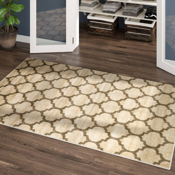 Winston Porter Molly Performance Black Rug & Reviews | Wayfair