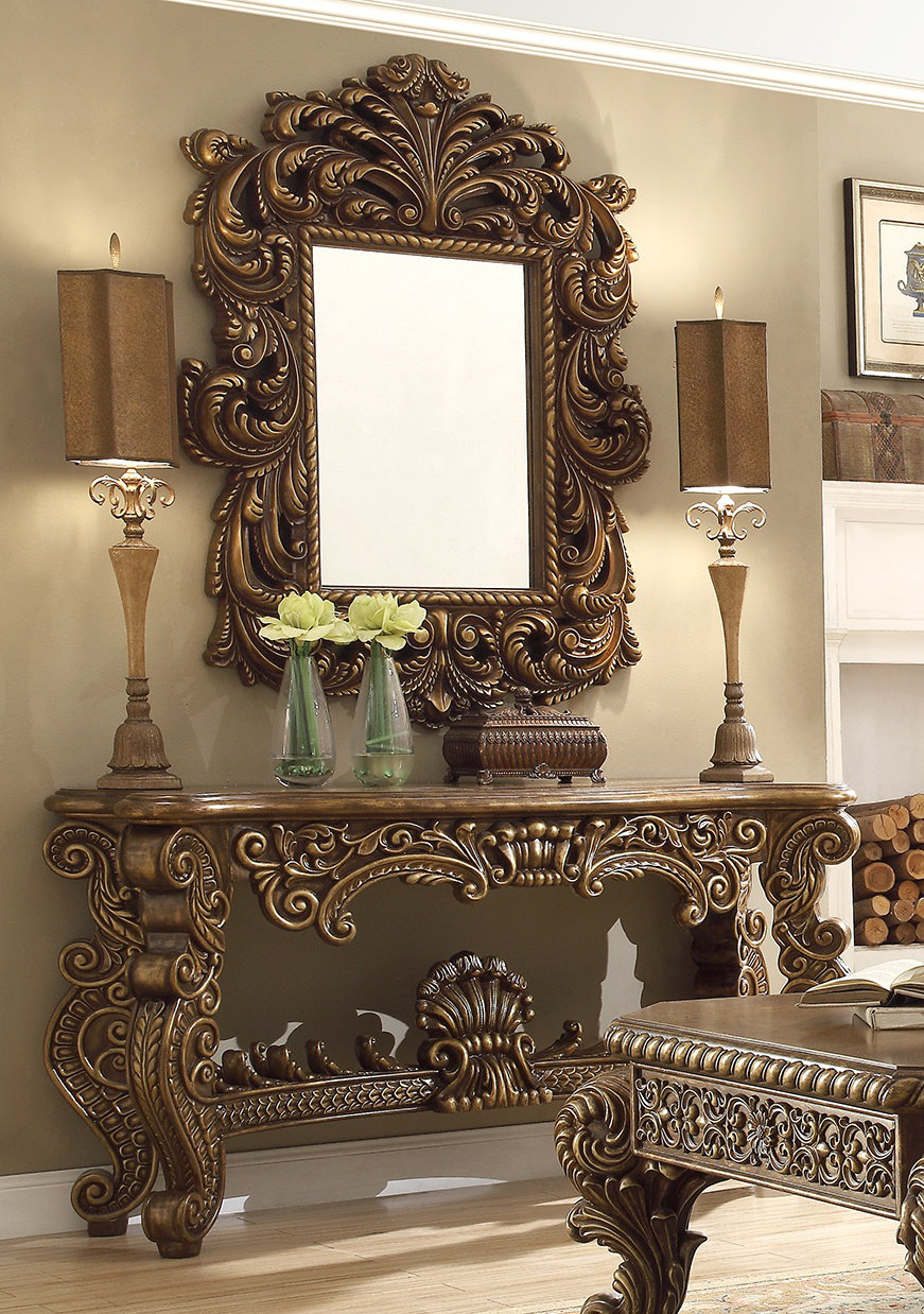 Direct Marketplace 20'' Console Table and Mirror Set | Wayfair
