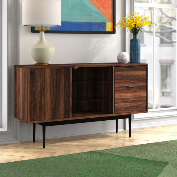 Walnut-buffet-table | Wayfair