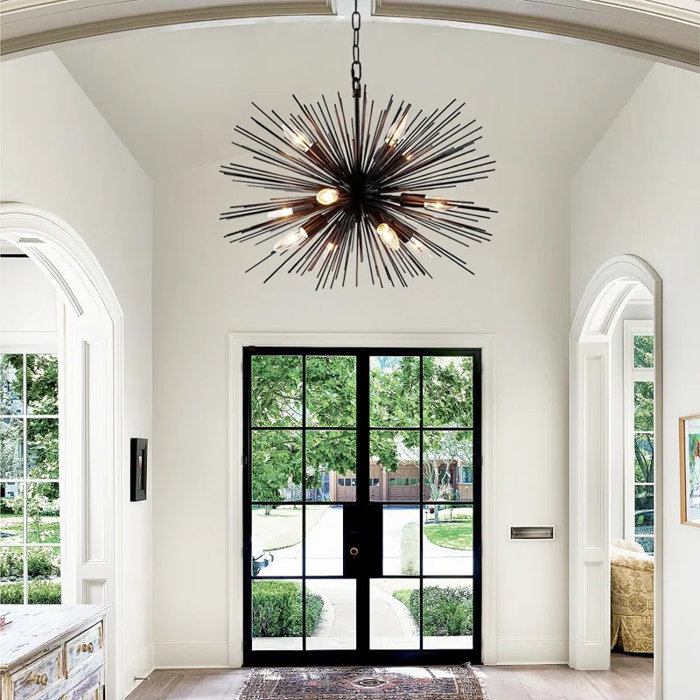 Wrought Studio™ 28 Inch Astra Sputnik Satellite Pendant Light, Spike ...