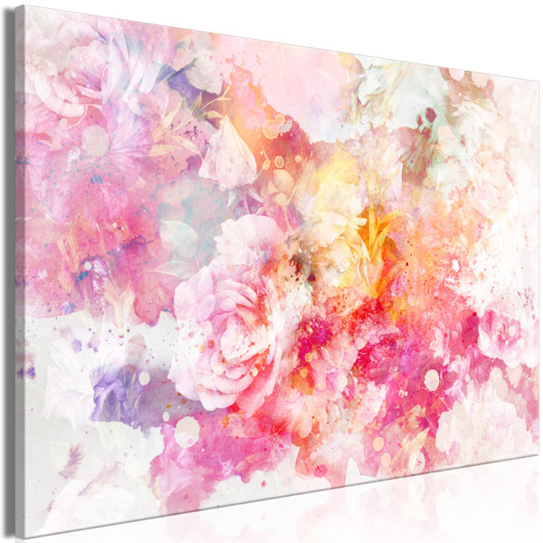 Canora Grey Explosion Of Flowers - Wrapped Canvas Graphic Art | Wayfair ...