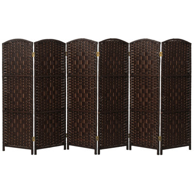 Red Barrel Studio® Short Diamond Weave Folding Screen | Wayfair