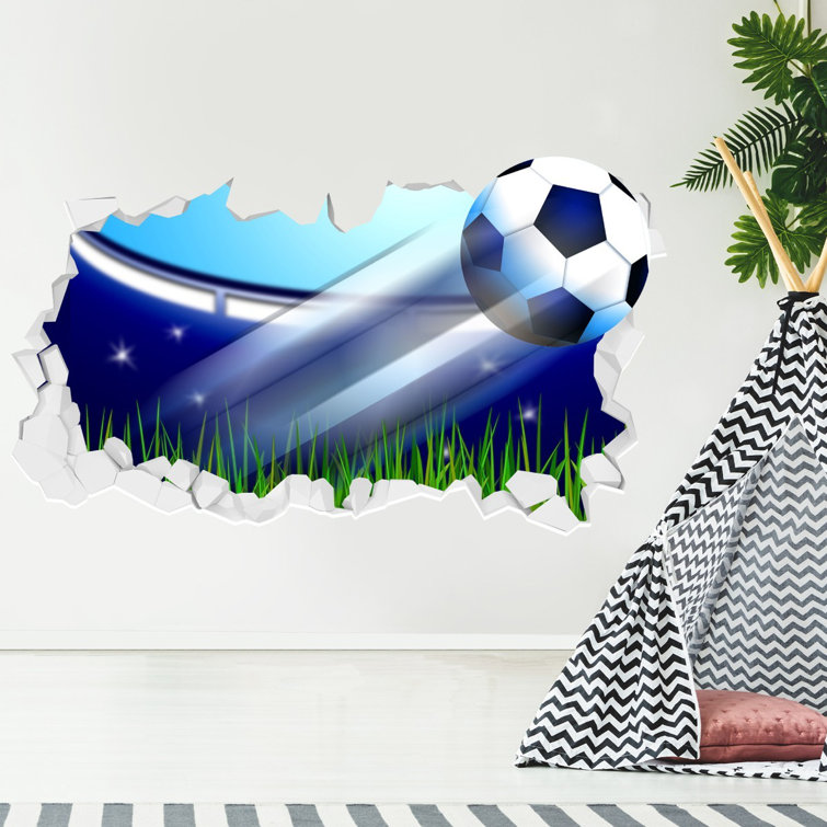 Ebern Designs Football Shooting Smashed Wall Sticker | Wayfair.co.uk