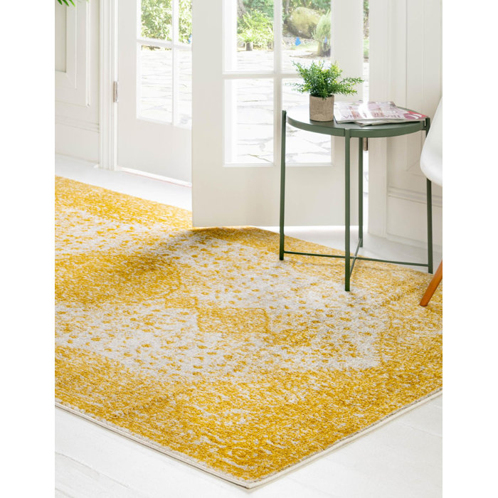Charlton Home® Performance Yellow Rug & Reviews | Wayfair