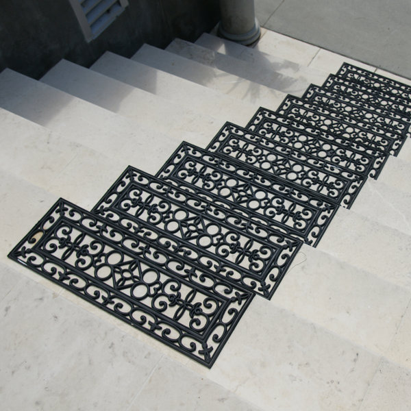 Rubber-Cal, Inc. Regal Black Stair Treads & Reviews | Wayfair