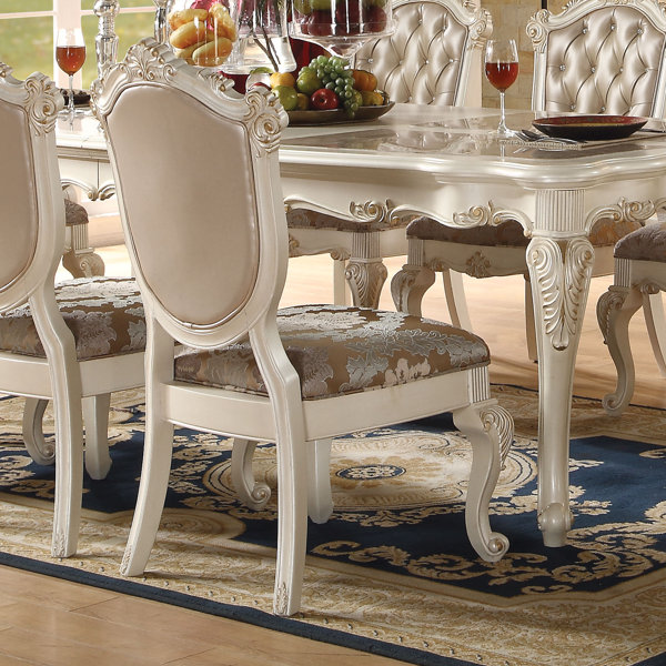 Antique-ivory-dining-chairs | Wayfair
