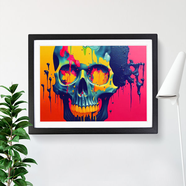 Maturi Skull Paint Splatter Vol.3 Abstract | Wayfair.co.uk