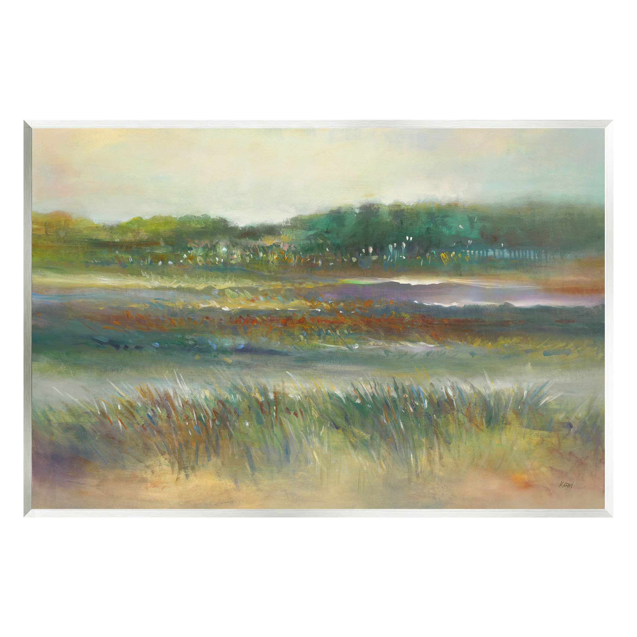 Stupell Industries Calming Countryside Scenery Field by - Painting on ...