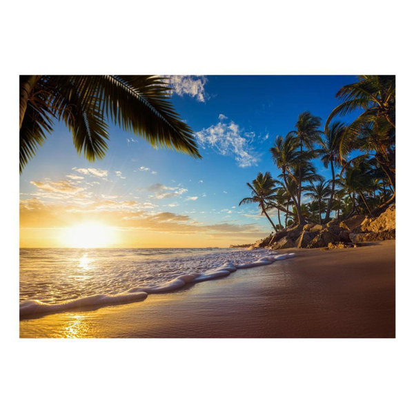 Rosecliff Heights Peel & Stick Beach Wall Mural - Tropical Beach ...