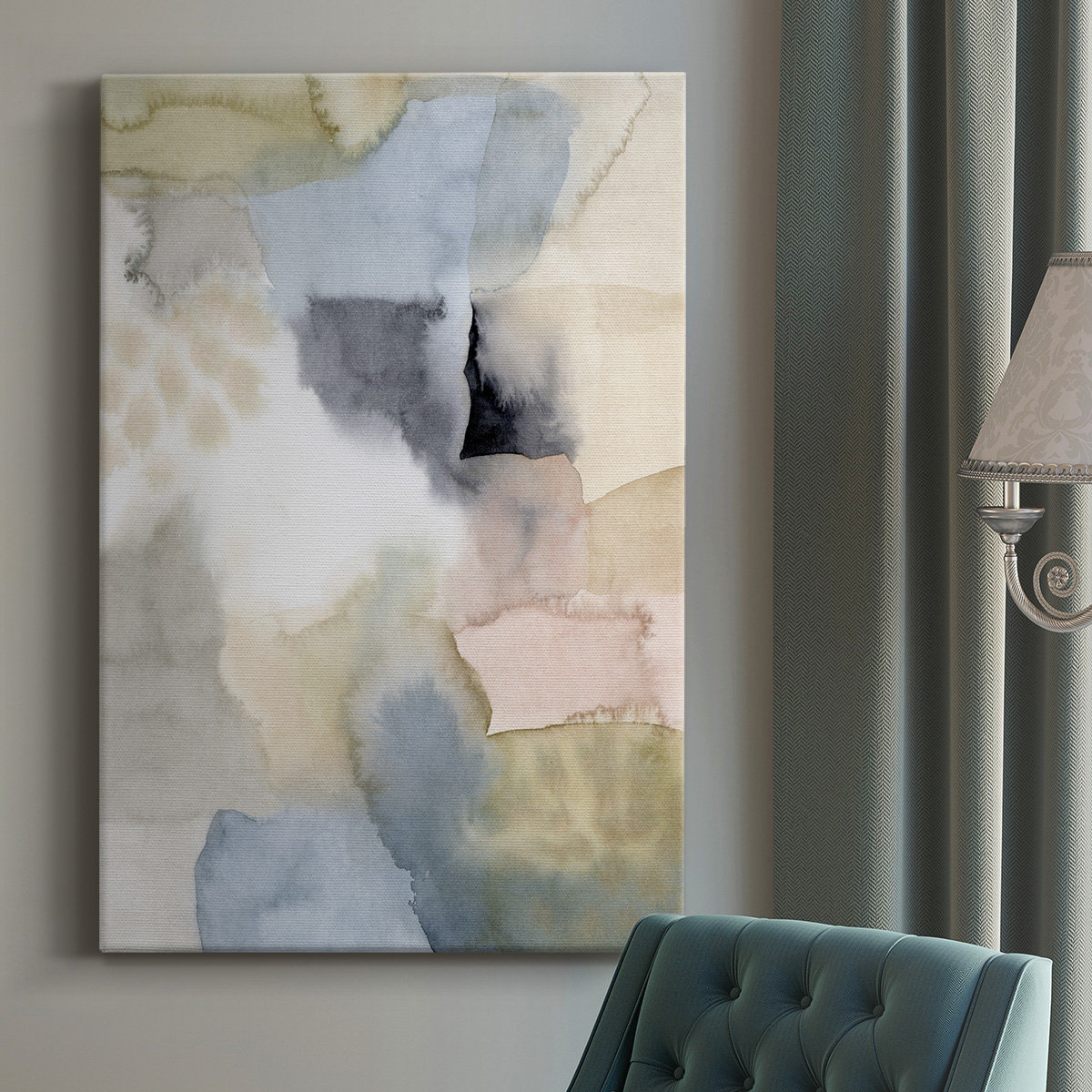 Ivy Bronx Salmon Rocks II Salmon Rocks II - Wrapped Canvas Painting ...