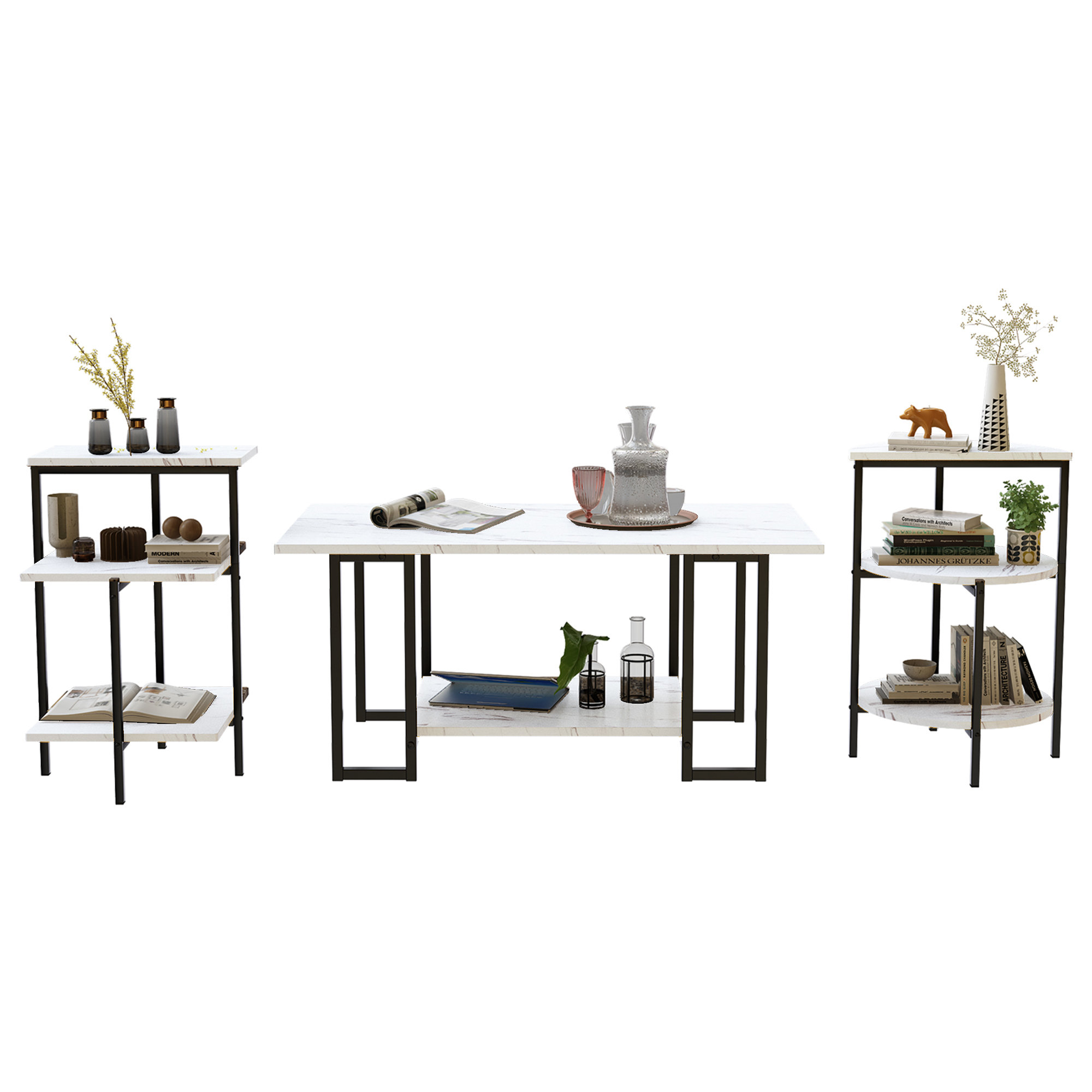 Latitude Run® 3 Piece Coffee Table Set & Reviews | Wayfair