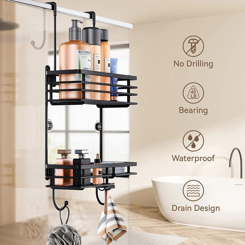 Rebrilliant Kristiina Hanging Stainless Steel Shower Caddy | Wayfair