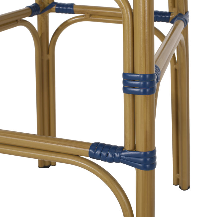 Breakwater Bay Glenmora Wicker Outdoor 29.25'' Bar Stool | Wayfair