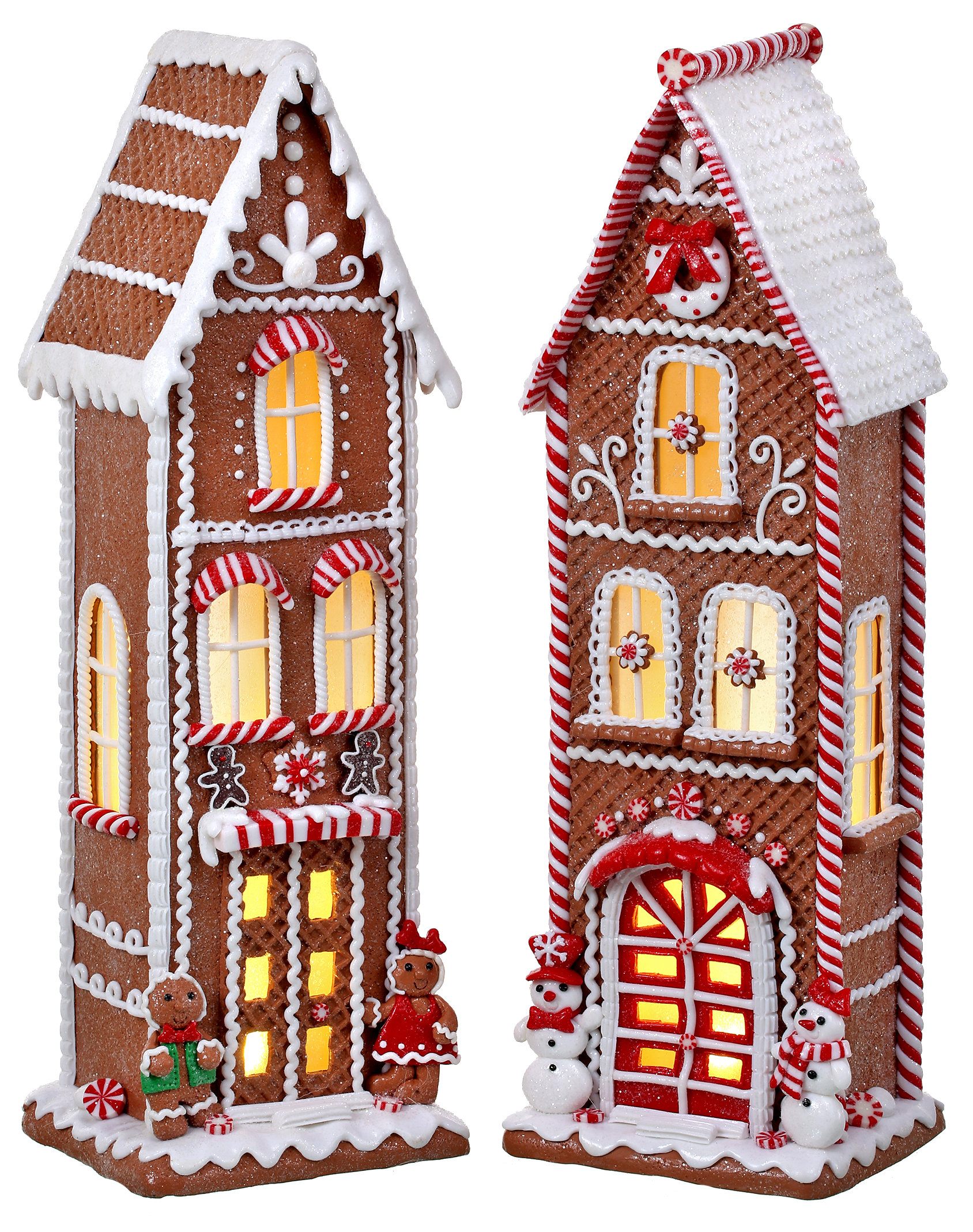 The Holiday Aisle® 2 Piece Clay Dough LED B/O Timer Candy House Set ...