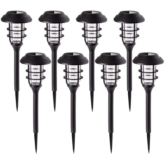 gigalumi Black Low Voltage Solar Powered Integrated LED Pathway Light ...
