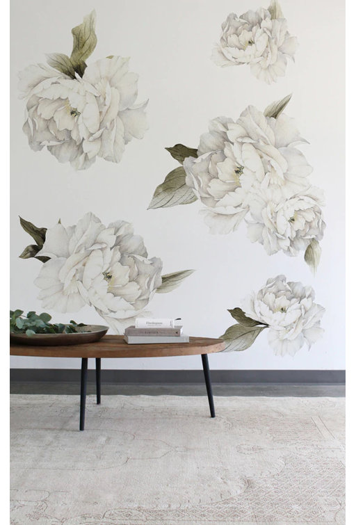 Urban Walls Peonies Wall Decal & Reviews | Wayfair