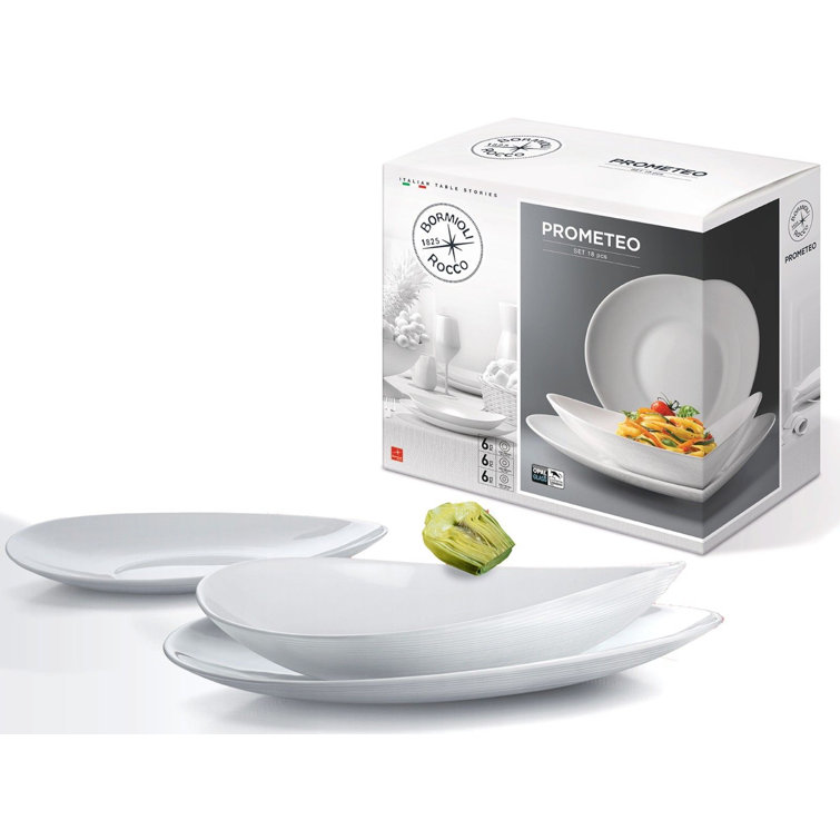 Bormioli Rocco Prometeo Glass Dinnerware - Set of 18 & Reviews ...