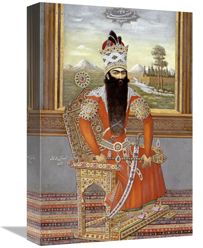 East Urban Home Portrait Of Sultan Fath Ali Shah Qajar by Muhammad ...
