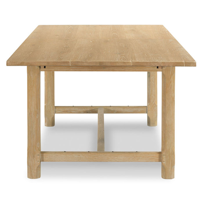 WoodbridgeFurniture Forever Extendable Solid Oak Trestle Dining Table ...