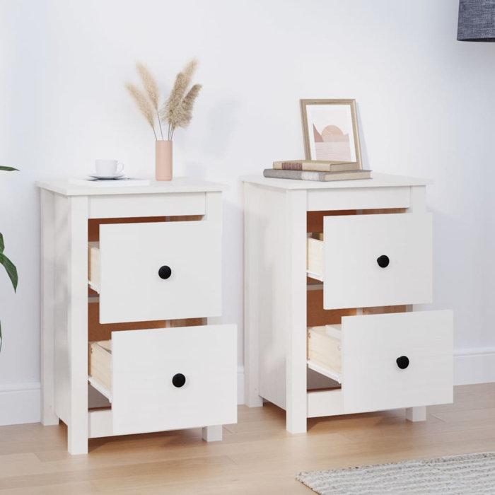 Ebern Designs 4 Drawer Bedside Table | Wayfair.co.uk