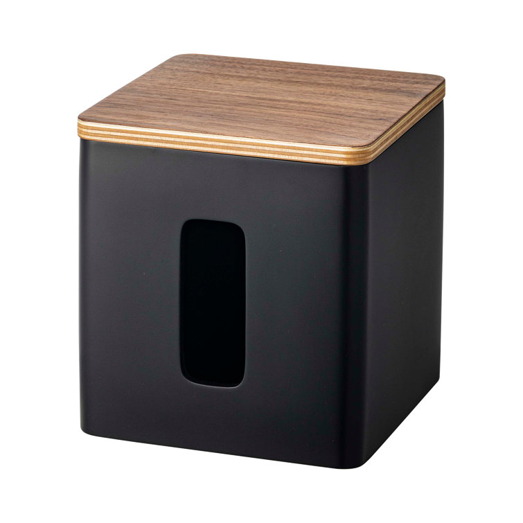 Yamazaki USA Rin Yamazaki Home Tissue Paper Case With Removable Wooden ...