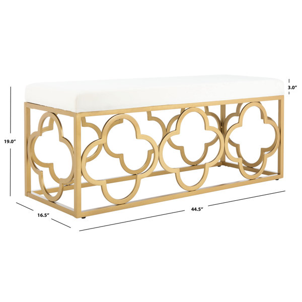 Everly Quinn Rainn Upholstered Bench & Reviews | Wayfair