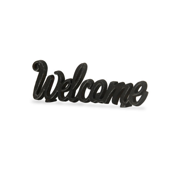 Ebern Designs Aleily Elegant Welcome Sign | Wayfair