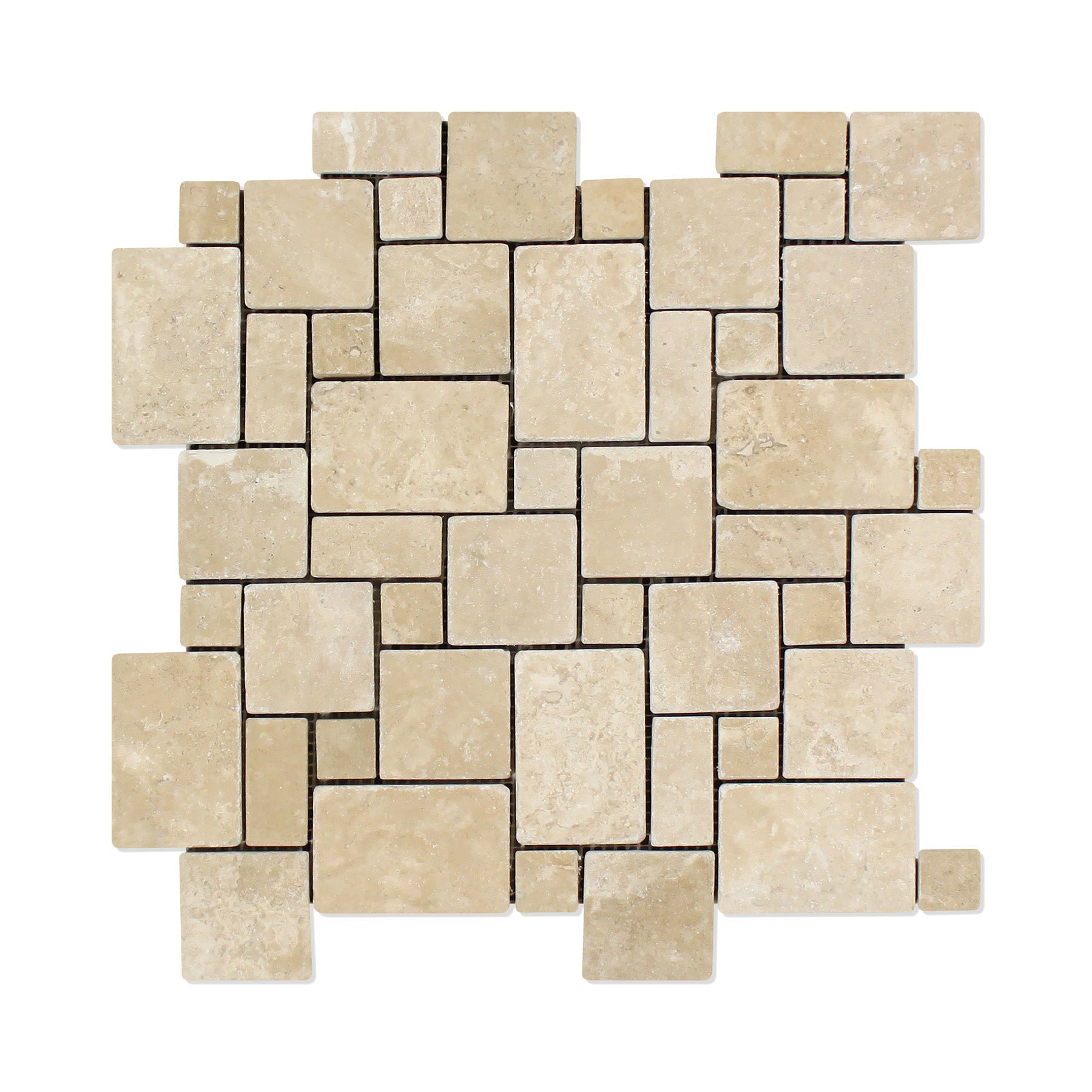 Stone & Tile Shoppe, Inc. Travertine Versailles Mosaic Wall & Floor ...