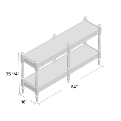 Theodore Alexander Althorp - Victory Oak 64'' Console Table | Wayfair