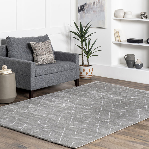 Union Rustic Harshad Handmade Performance Gray Rug & Reviews | Wayfair