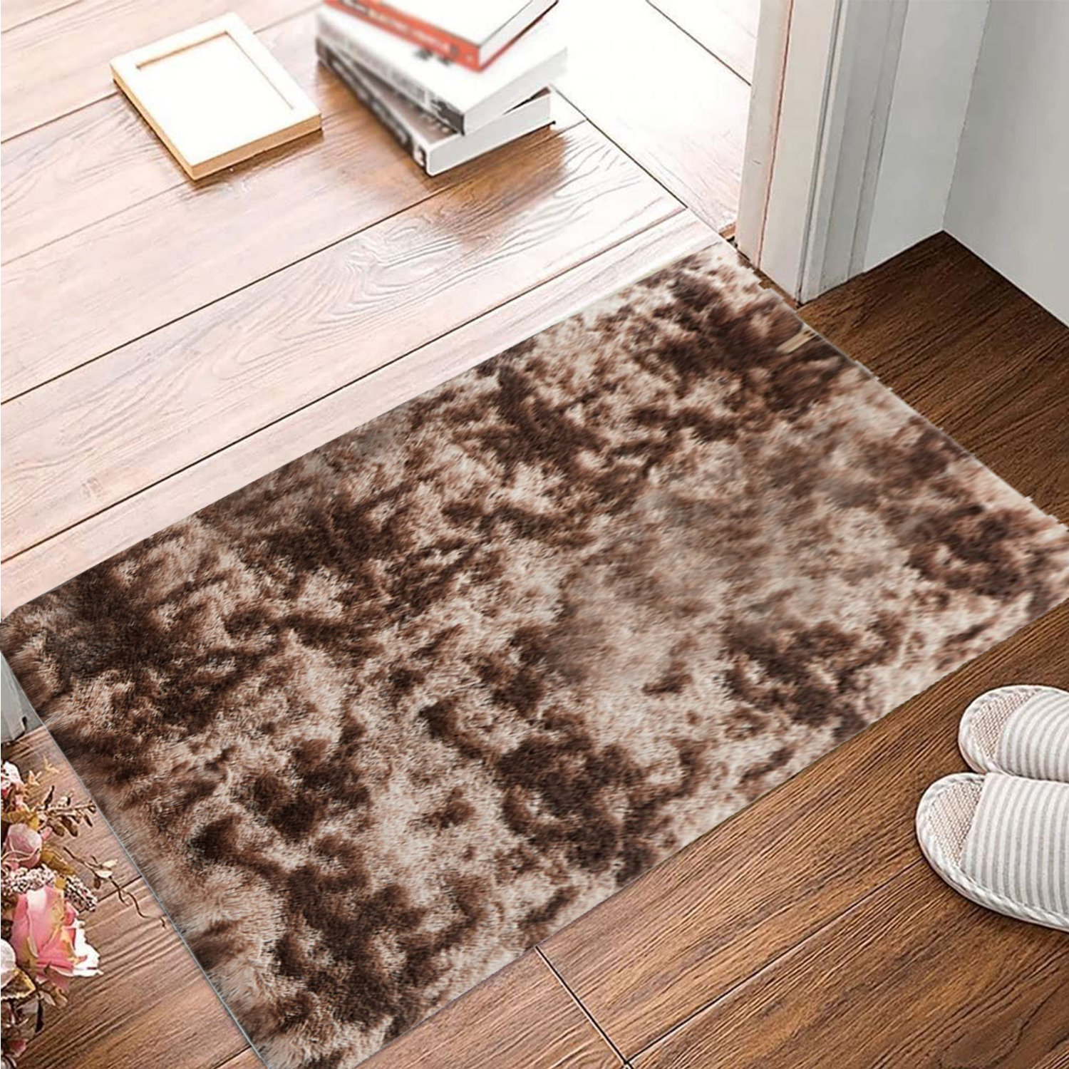 Mercer41 Berush Performance Coffee Rug | Wayfair
