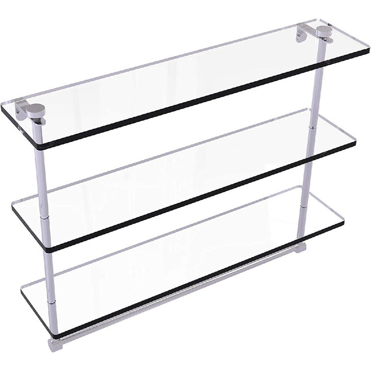 17 Stories Delmer 3 Piece Glass Tiered Shelf | Wayfair
