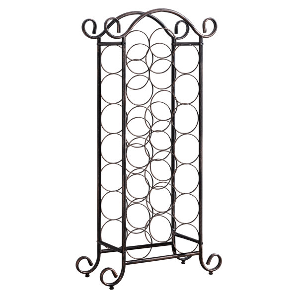 Kelly Clarkson Home Marjorie 21 Bottle Floor Wine Bottle Rack in ...
