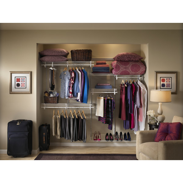 ClosetMaid ShelfTrack 60" W - 96" W Closet System Starter Kit & Reviews ...
