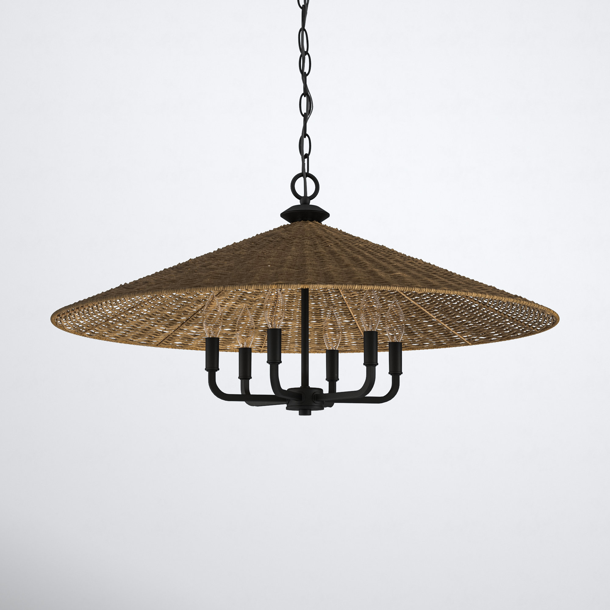 Joss & Main Jared 6 - Light Black Cone Pendant & Reviews | Wayfair