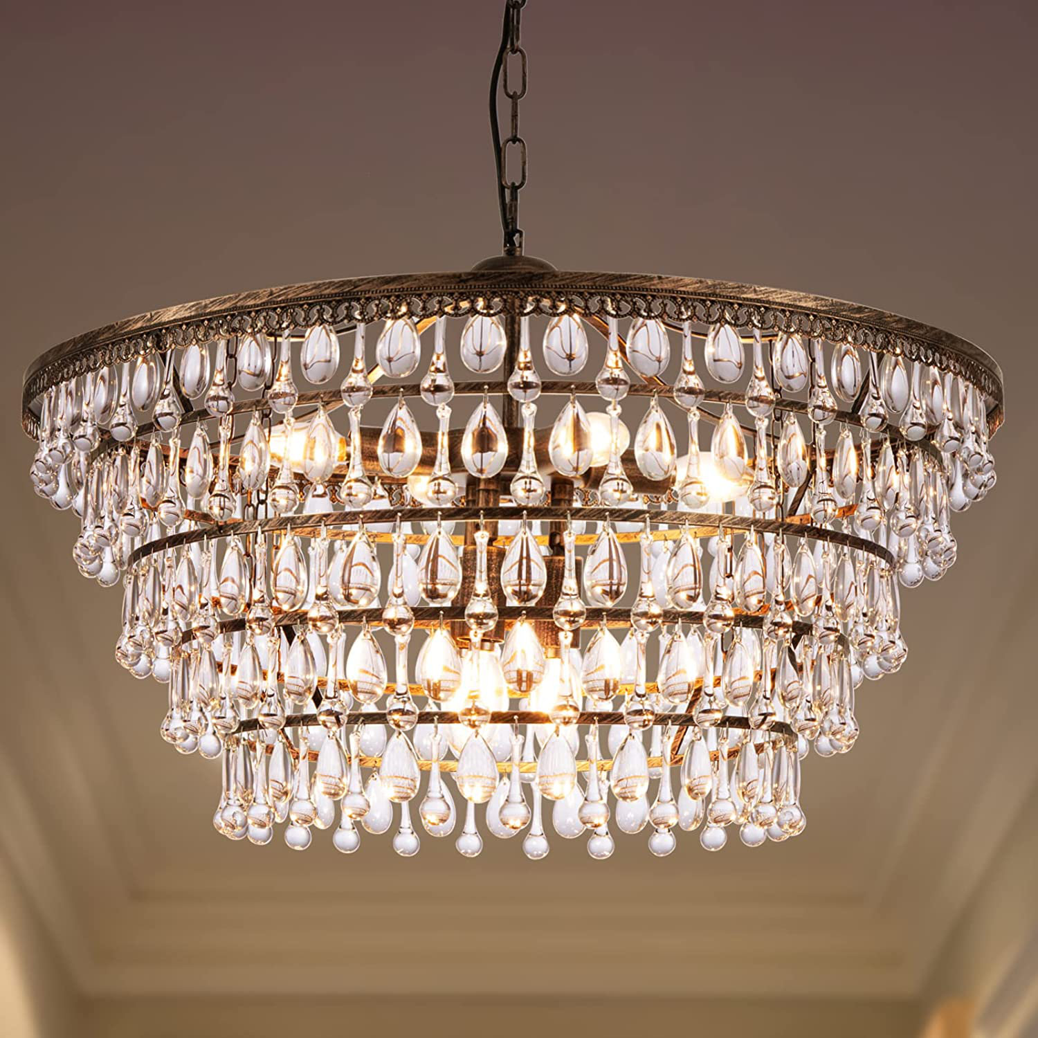 Rosdorf Park Alling 7 - Light Dimmable Tiered Chandelier | Wayfair